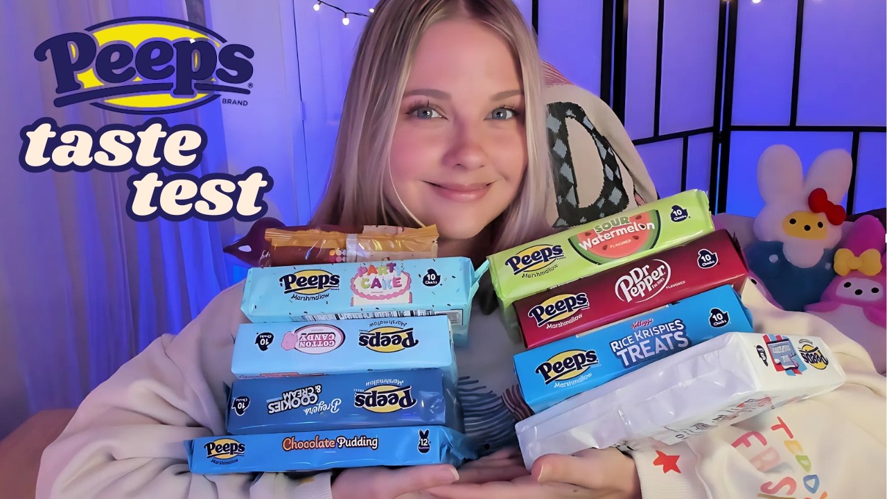 I Tried EVERY Peeps Flavor | ASMR Taste Test - YouTube