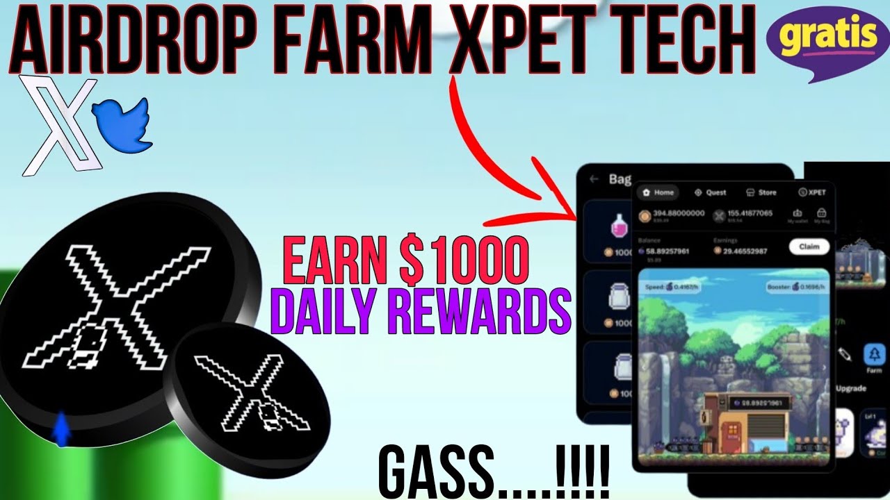 xpet.tech farm peroject || crypto airdrop terbaru - kolaborasi twiter ...