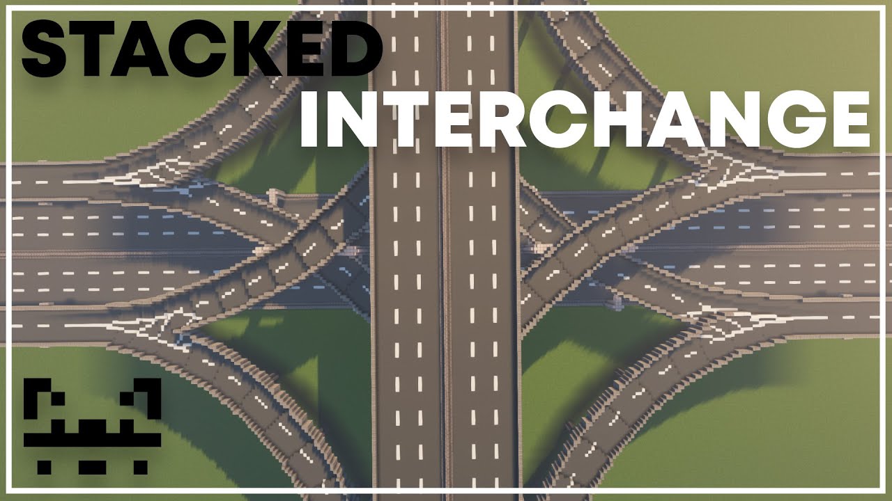 I built a STACKED INTERCHANGE in Minecraft... - YouTube