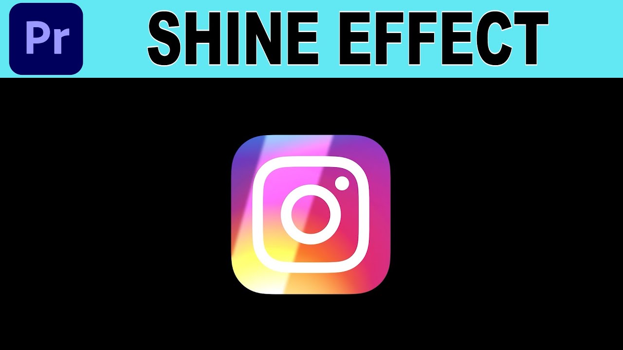 Adding Shine to Logo, Image or Text - Adobe Premiere Pro Tutorial - YouTube