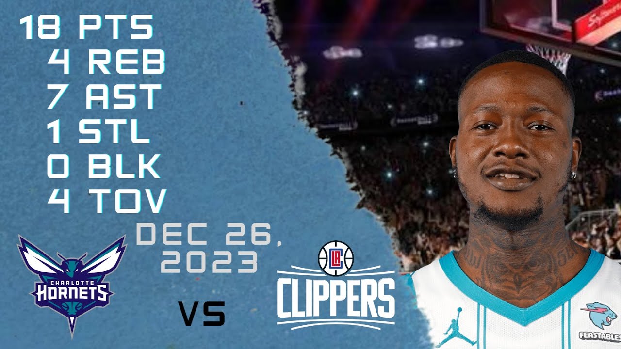 Terry Rozier player Highlights HORNETS vs CLIPPERS NBA Regular season ...