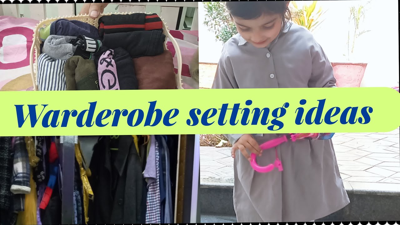Warderobe organization ideas|My wardrobe setting|huda and azlan vlogs ...