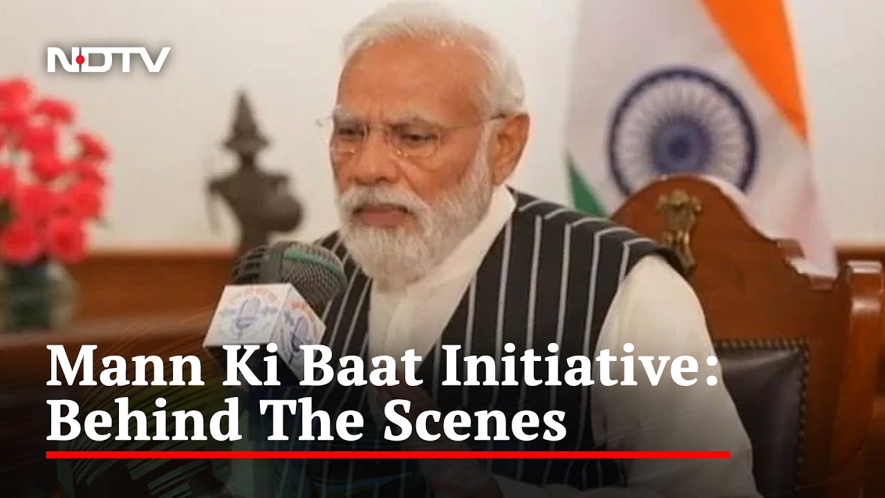 PM Modi And Some BTS Moments From His Radio Show Mann Ki Baat - YouTube