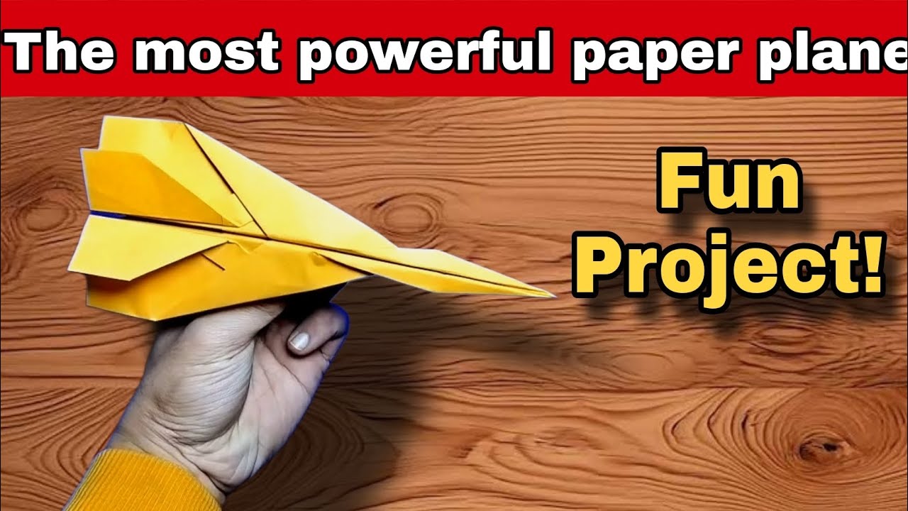 How to make fighter jet with paper easy || the most powerful paper ...