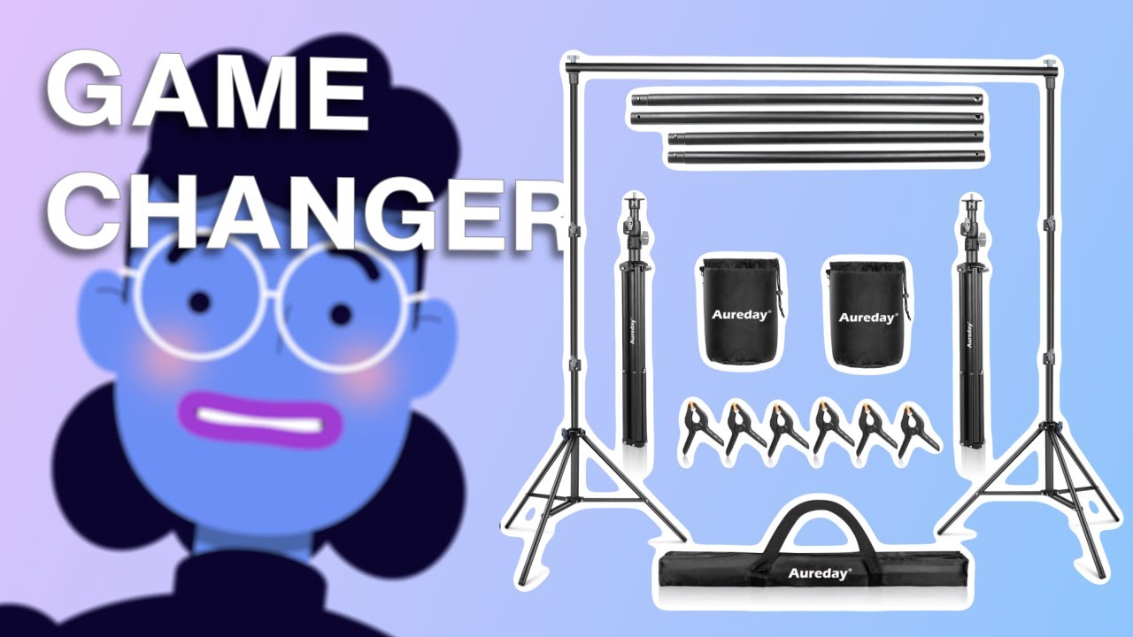 Transform any Event with Aureday's Versatile Backdrop Stand Kit! - YouTube