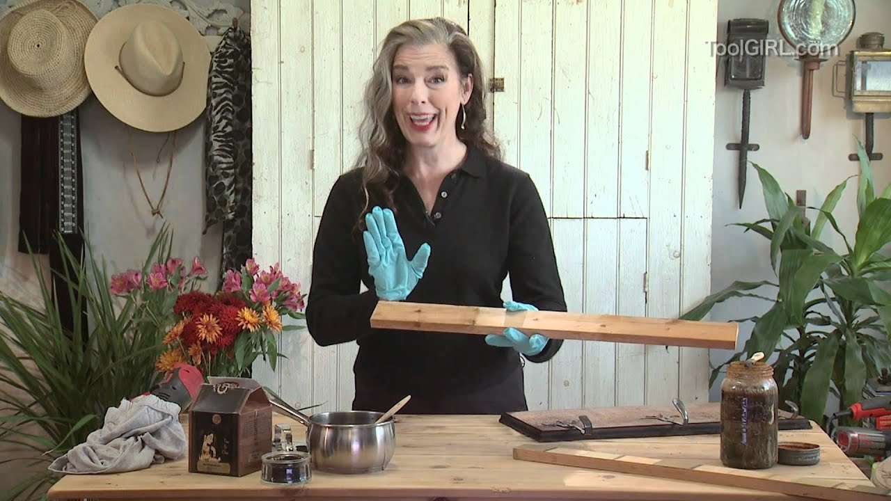 ToolGirl Mag Ruffman - Non-Toxic Wood Stain - YouTube