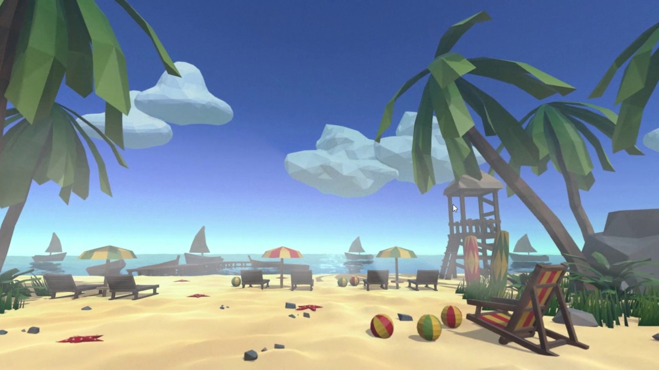 Low Poly Beach Unity5 Youtube
