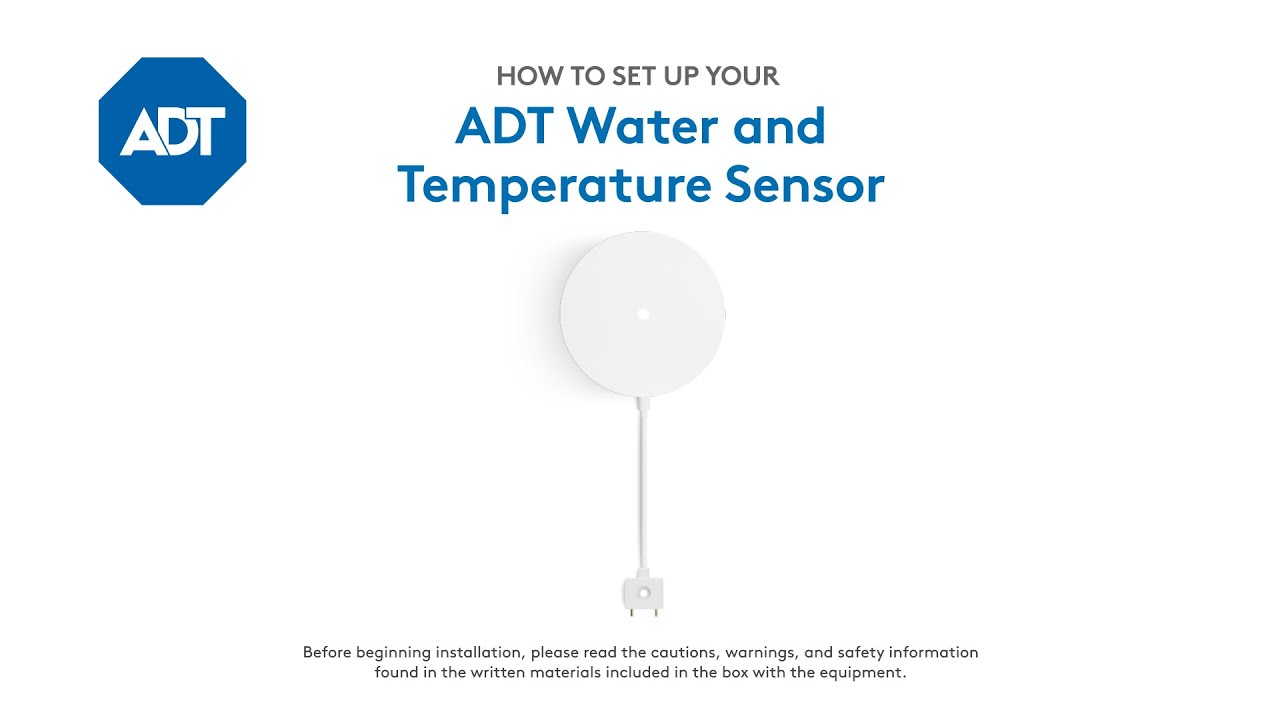 How To Set Up Your Adt Water And Temperature Sensor Youtube