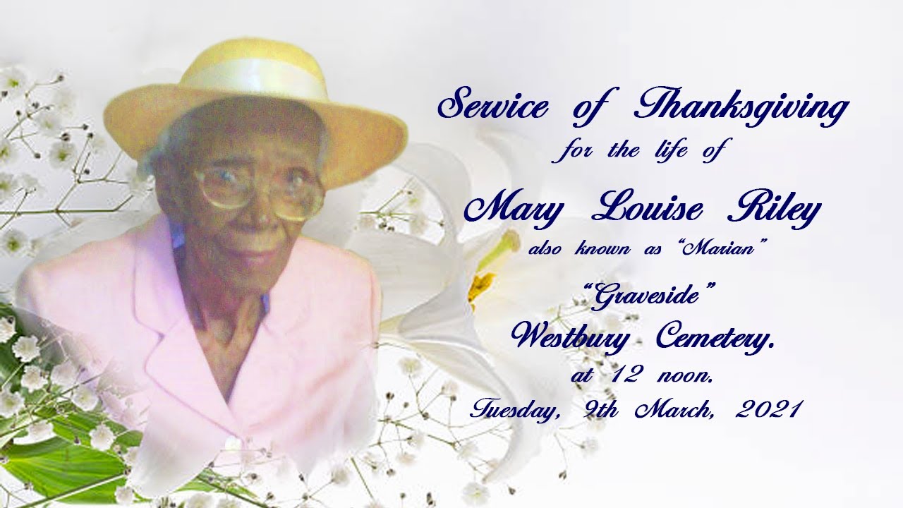 Celebrating the Life of Mary Riley - YouTube