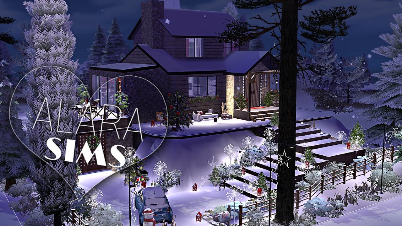 CHRISTMAS HOUSE 🎄 ‖ The Sims 4 ‖+ CC Speed Build ‖ DOWNLOAD - YouTube