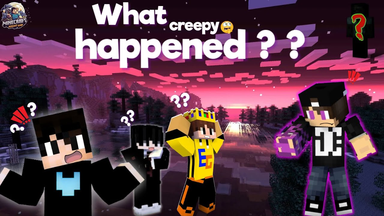 What!!😱Creepy||Night SMP 🥲 #minecraft - YouTube