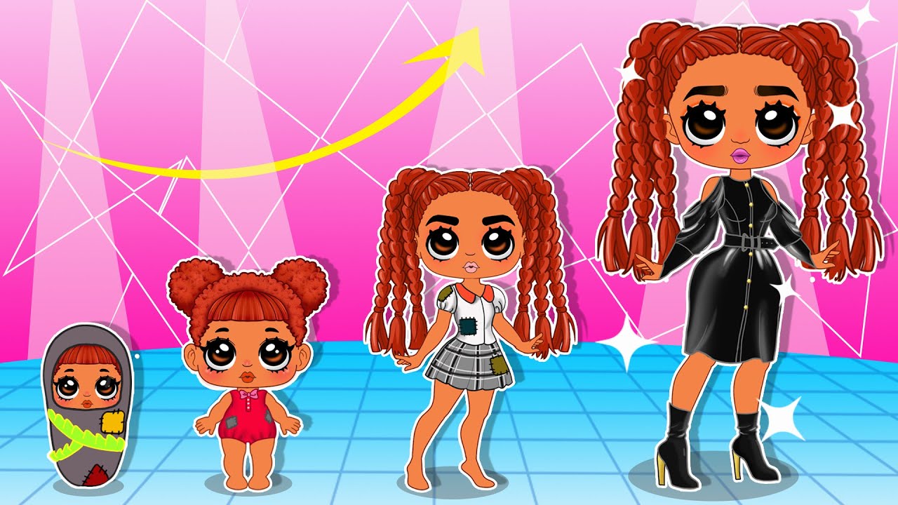 Frozen Elsa Growing Up Dress - DIY Paper Dolls & Crafts - YouTube