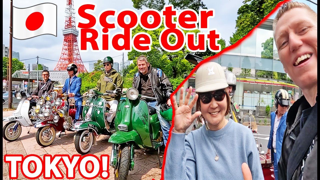 Scooter ride out through Tokyo 2025...Shibuya crossing, Tokyo Tower and ...