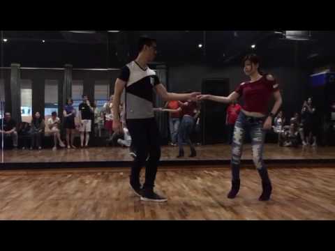 Dalena & Elliot - West Coast Swing Demo - YouTube
