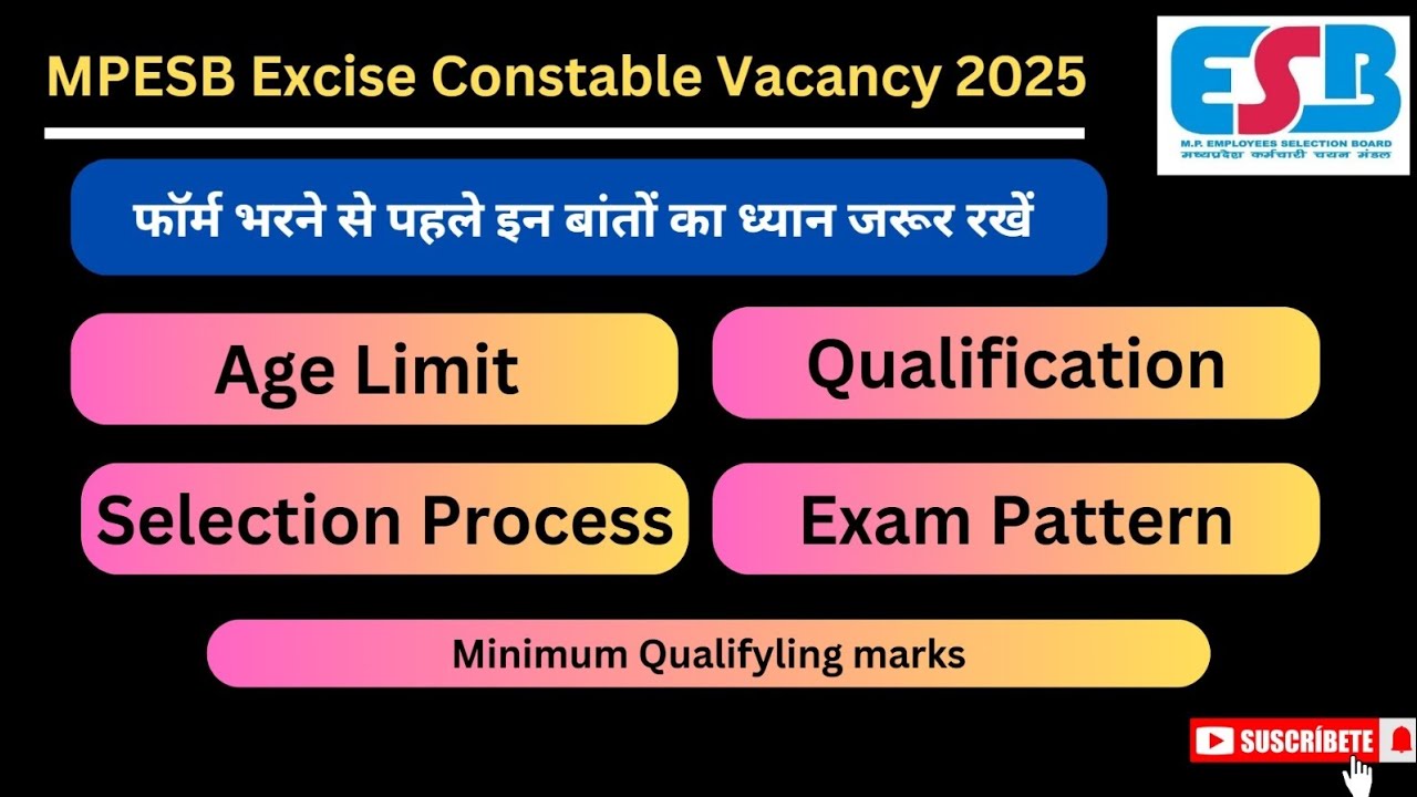 mpesb excise constable application form fill up #mpesbexciseconstable # ...