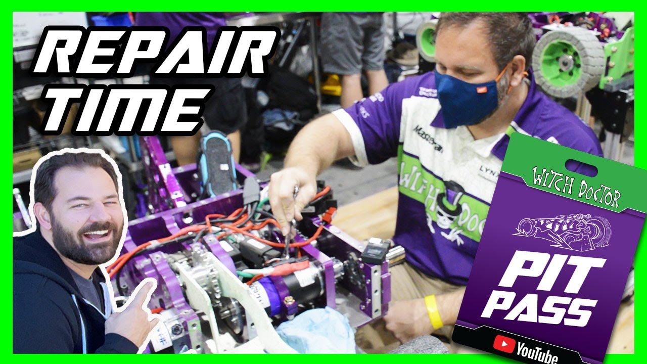 How We Fix Witch Doctor on BattleBots // Witch Doctor Pit Pass Ep 6 ...