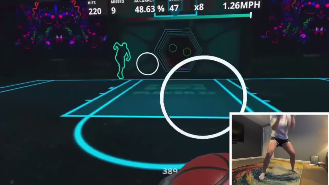 Rezzil Player 22, OCULUS quest 2 game play in VR fitness in Virtual ...