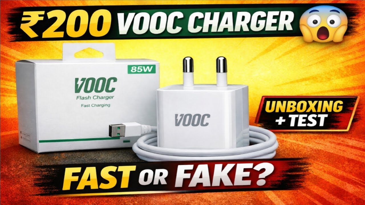 ₹200 से कम में VOOC Fast Charger 🔥 | Unboxing & Review | Buy Link ...