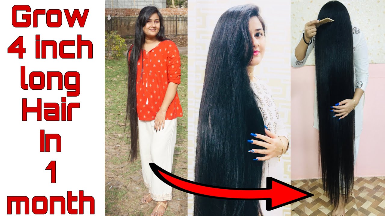 Grow 4 inch LONG HAIR in a Month || Long Hair || एक महीने में 4 inch ...