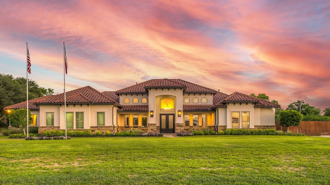 INSIDE AN ULTRA LUXURY MEDITERRANEAN STYLE HOME NEAR HOUSTON TEXAS ...