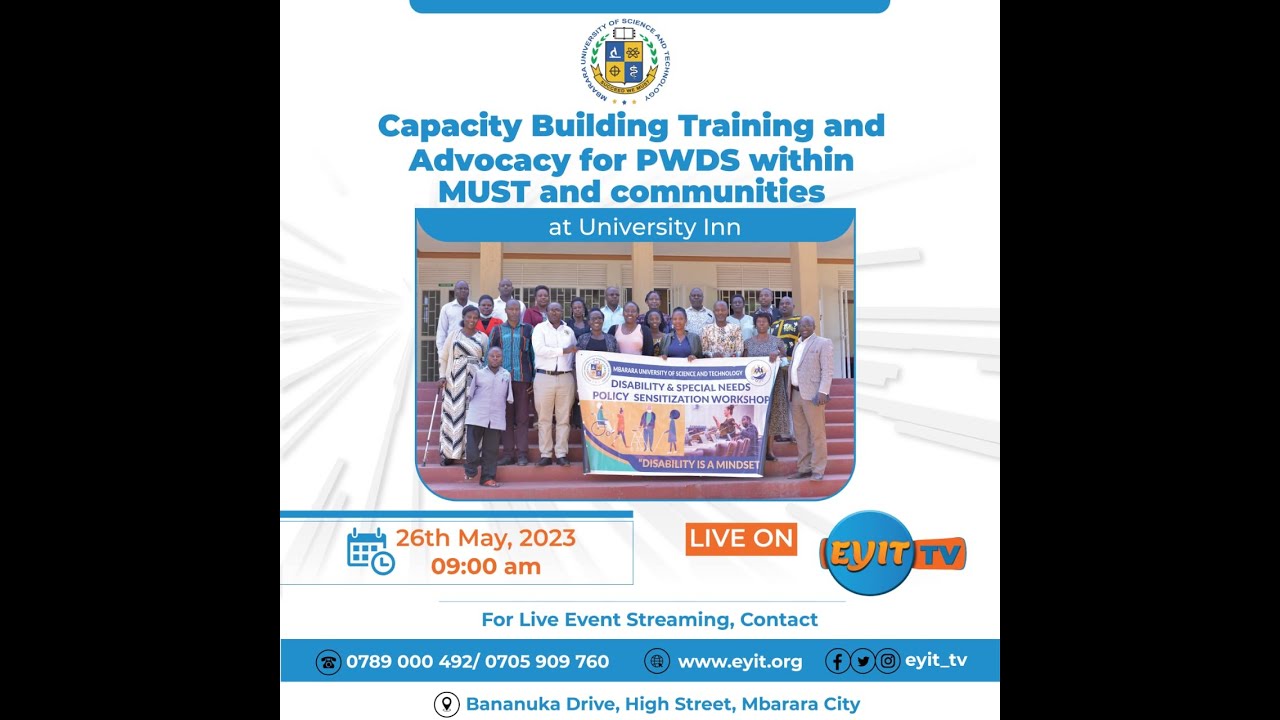 The Capacity Building Training and Advocacy for PWDs at MUST - YouTube