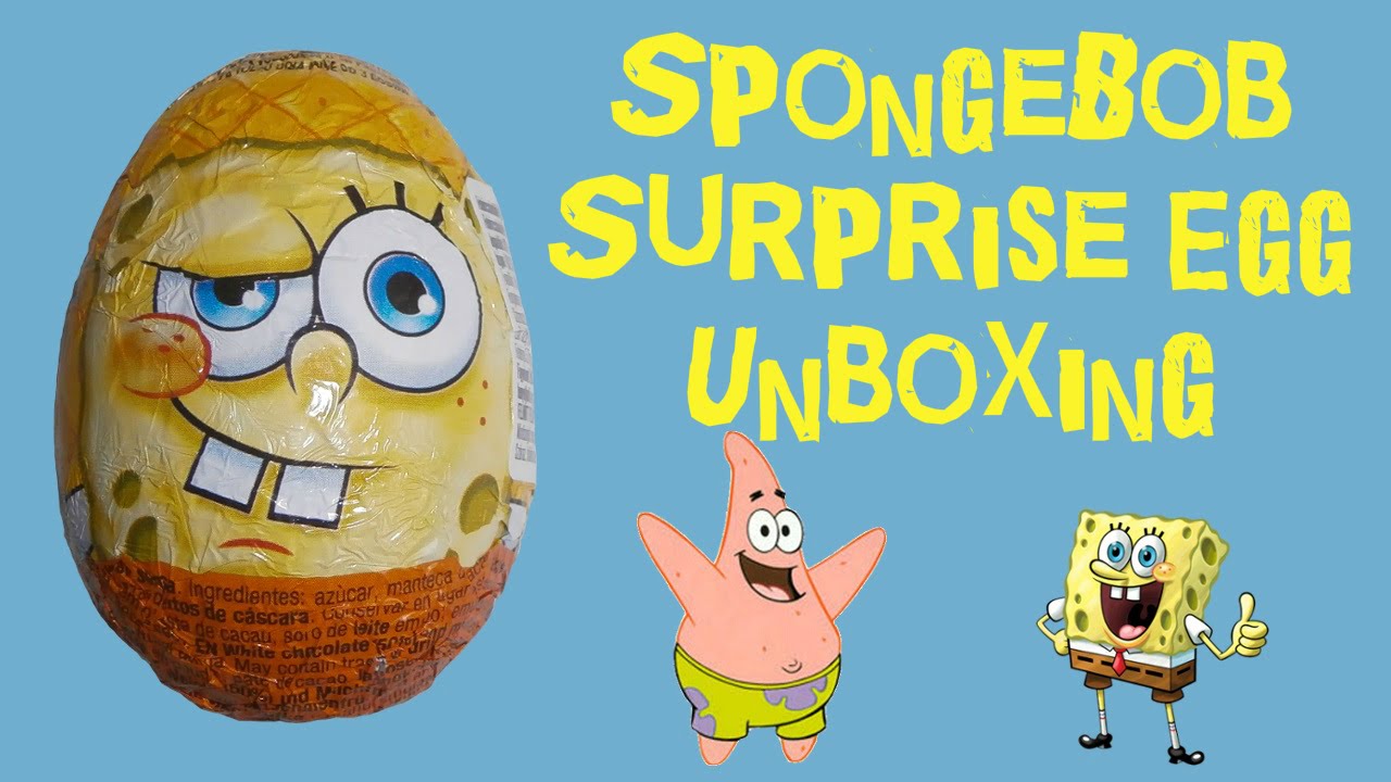 Surprise Eggs Unboxing - SpongeBob Surprise Egg With Toy Inside - YouTube