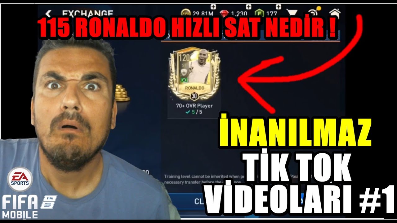 115 RONALDO HIZLI SAT NEDİR !!! İNANILMAZ FİFA MOBİLE TİKTOK VİDEOLARI !!! FİFA MOBİLE - YouTube
