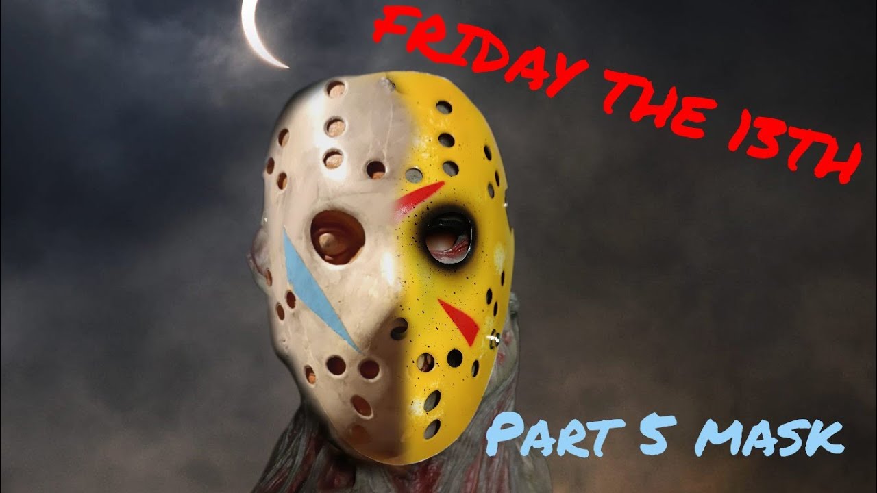 how to make a part 5 jason mask from a cheep mask - YouTube