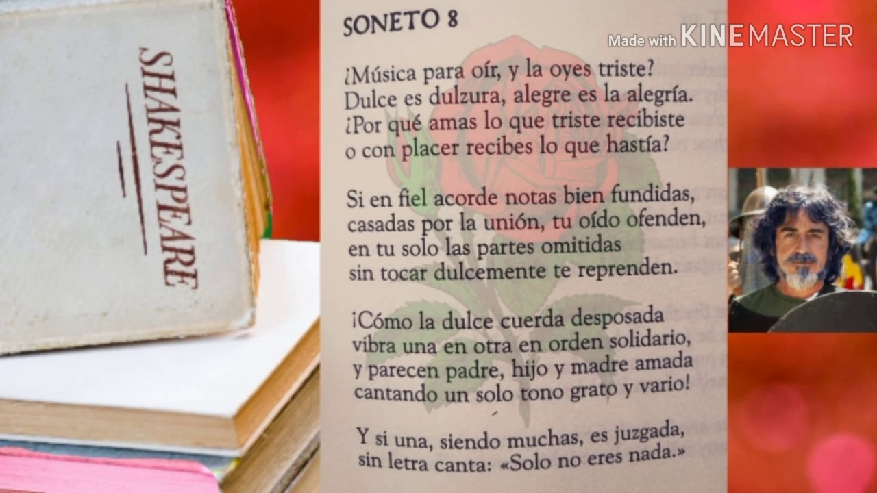 William Shakespeare - SONETO 8 - Juanjo Reiz - Shakespeare's Sonnets ...