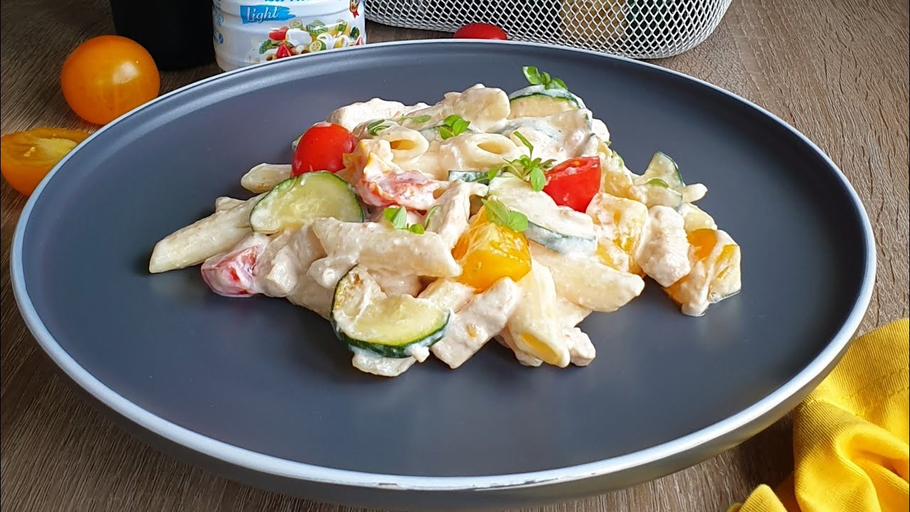 Lagana letnja pasta sa piletinom i tikvicama - YouTube