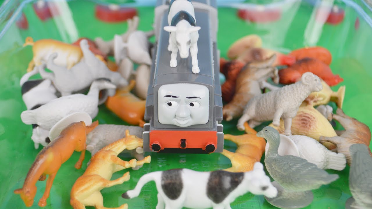 FARM ANIMALS Thomas and Friends World's STRONGEST Engine 294 - YouTube