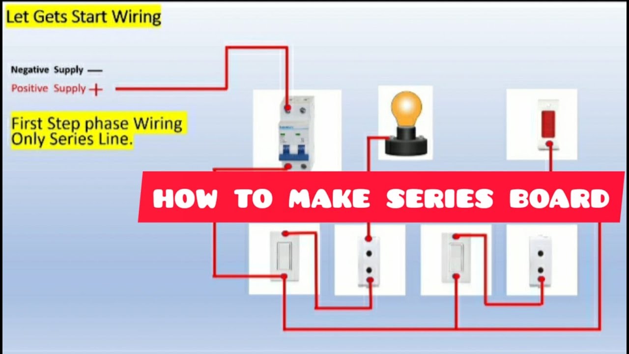 How to make series test board | series board kese banain. - YouTube