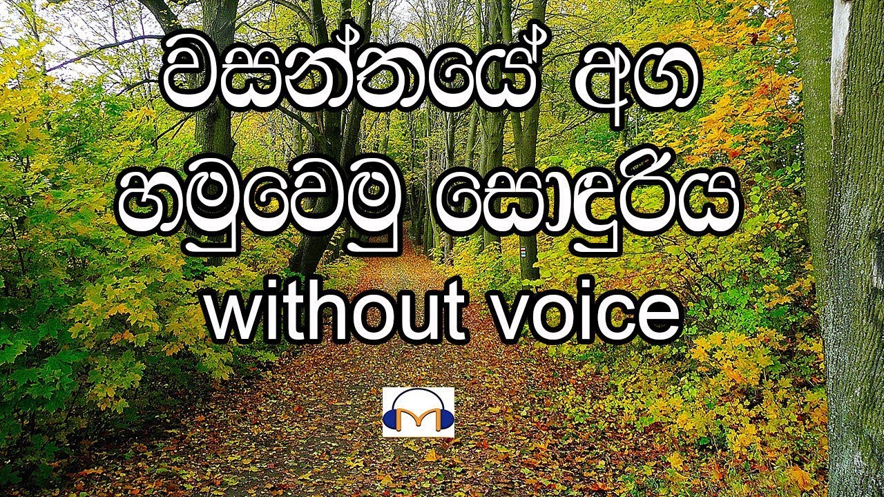 Wasanthaye Aga Karaoke වසන්තයේ අග හමුවෙමු සොඳුරිය Chords - Chordify