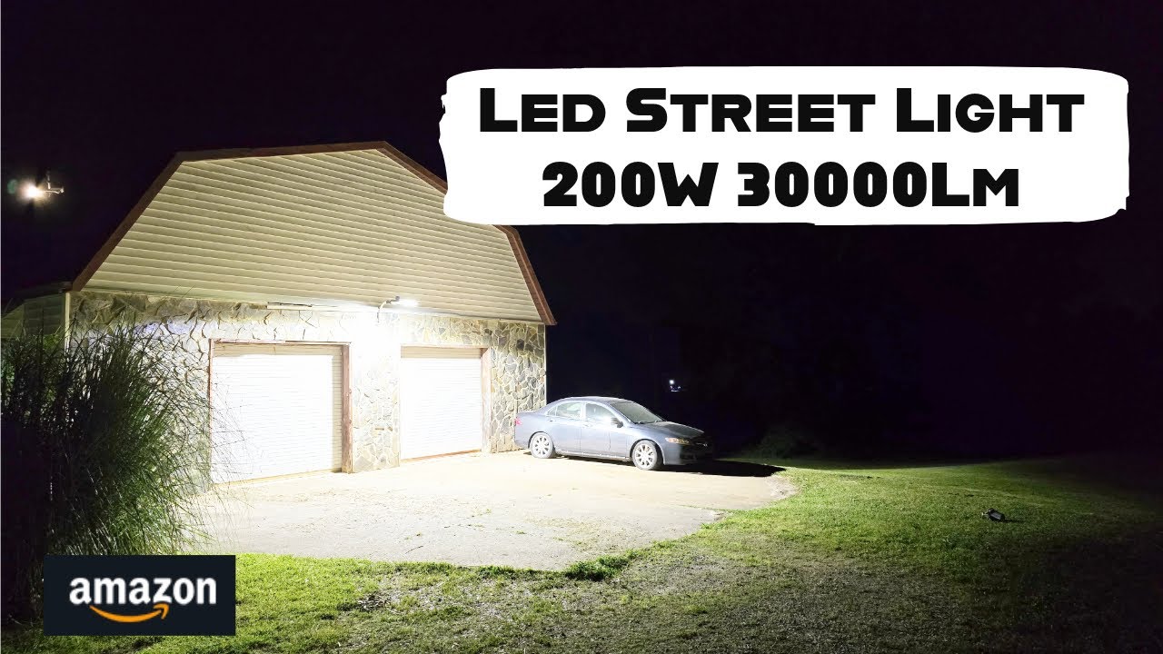200W Outdoor LED Street Light | Super Bright - YouTube