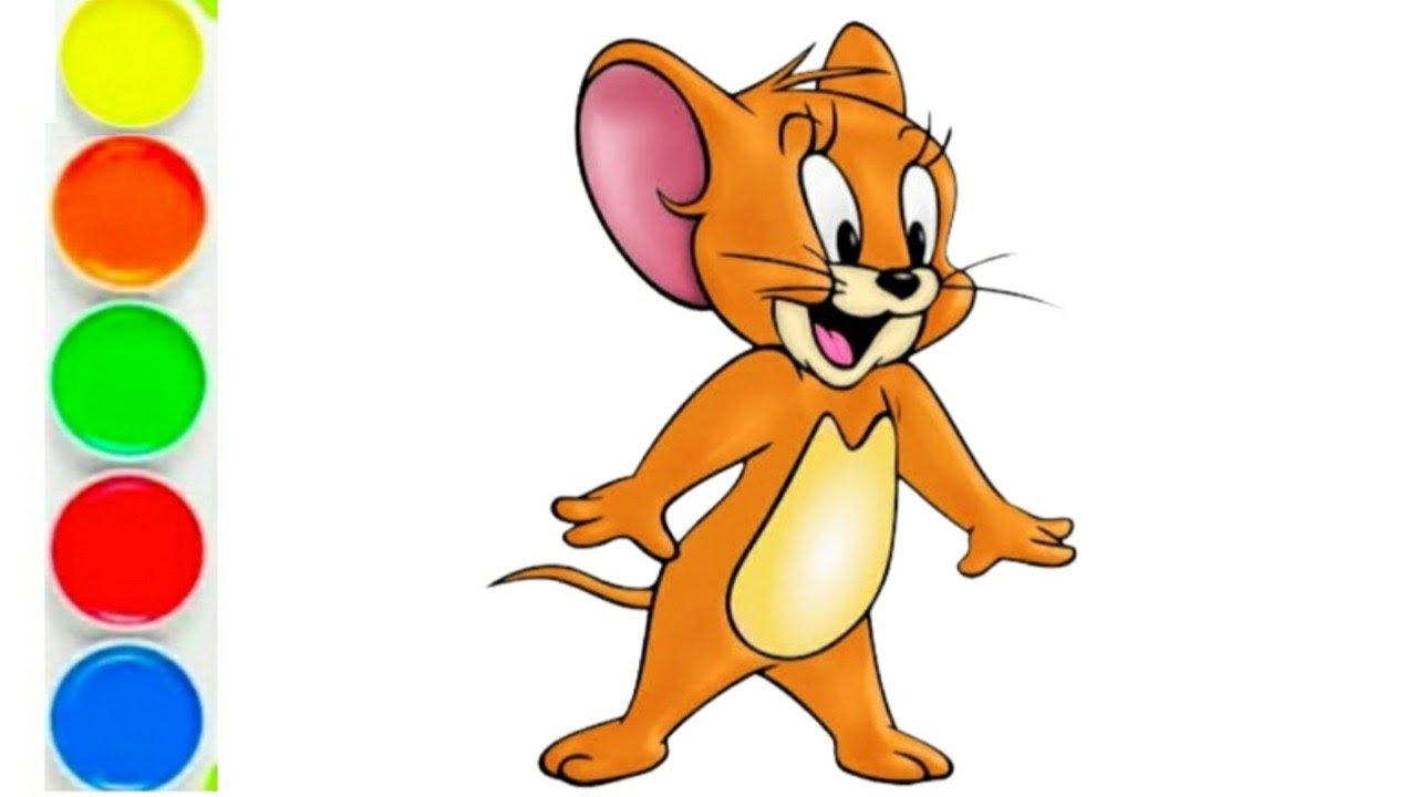 How To Draw Jerry From Tom And Jerry | Jerry Drawing - YouTube