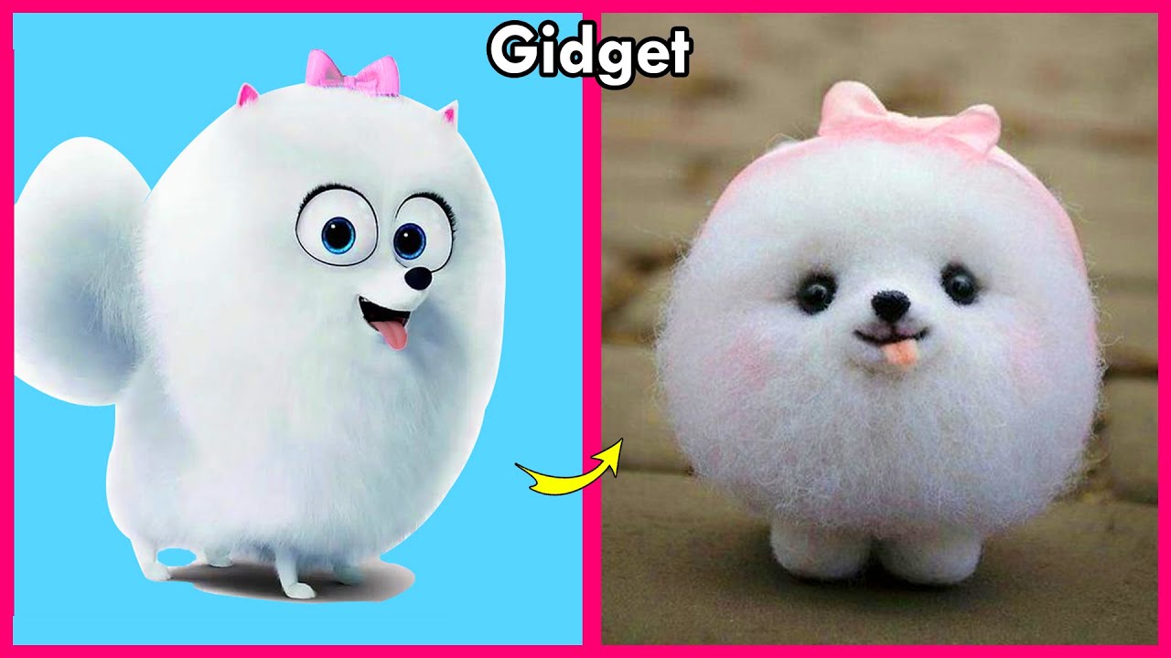 😱 The Secret Life of Pets 2 and 1 🔥 Real Life - YouTube