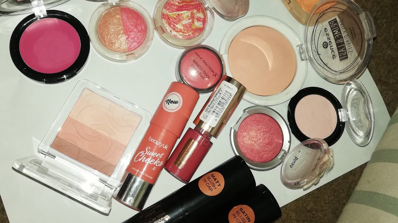 12 kinds or types of blushon used in a parlour. how to use blush and ...