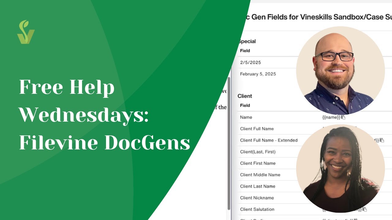 Free Help Wednesdays: Filevine DocGens - YouTube