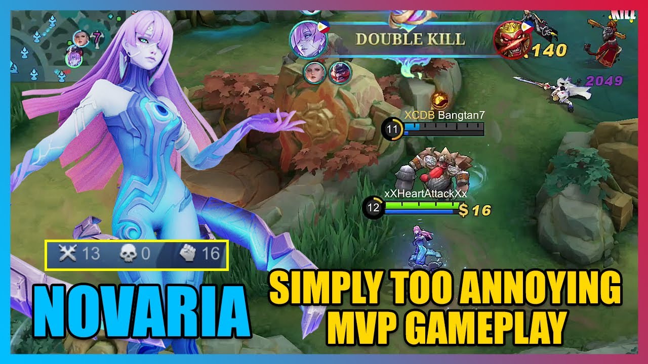 NOVARIA MOBILE LEGENDS GAMEPLAY - YouTube