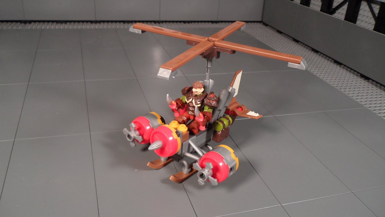Mega Bloks 91018 Review Flying Machine World of Warcraft - YouTube