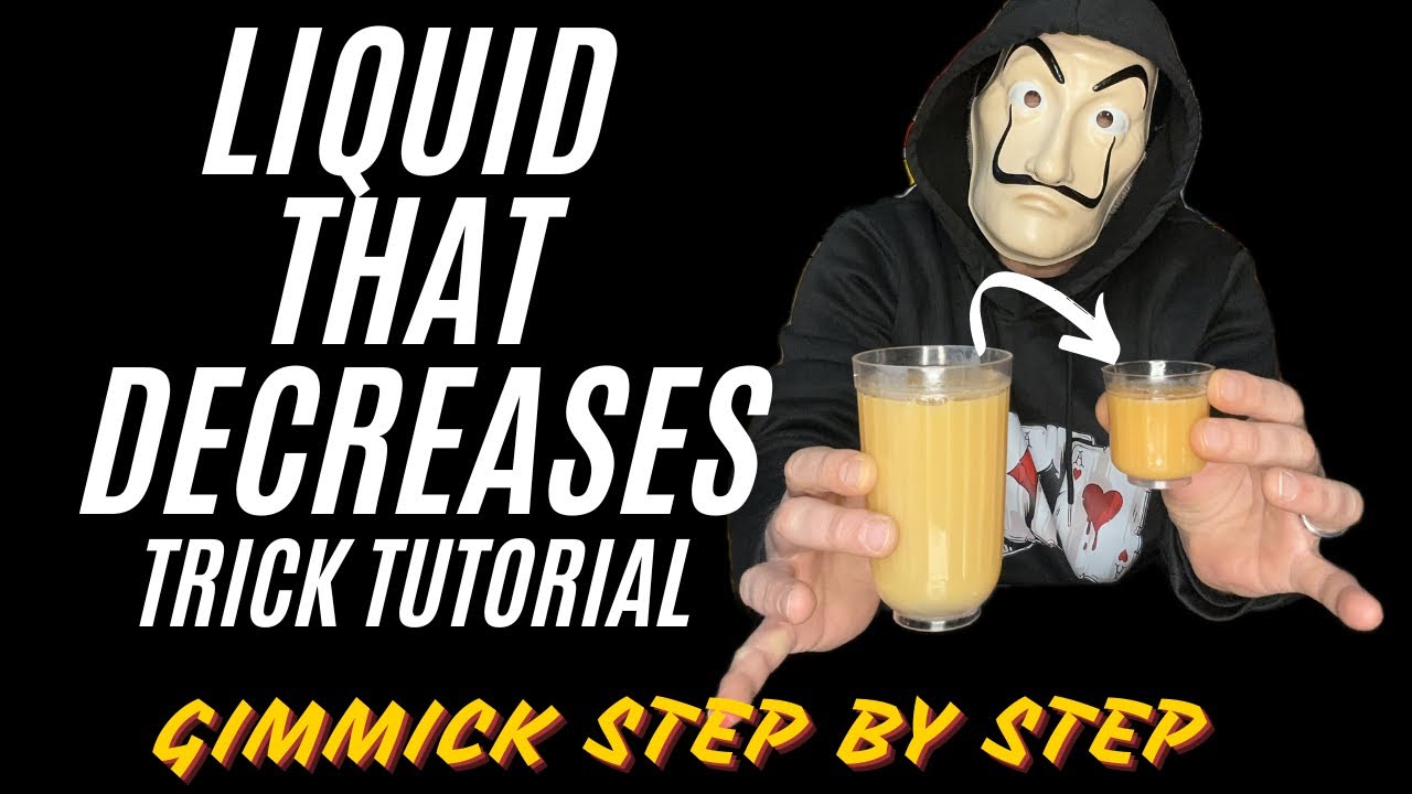 LIQUID THAT DECREASES | Trick Tutorial | GIMMICK STEP BY STEP - YouTube