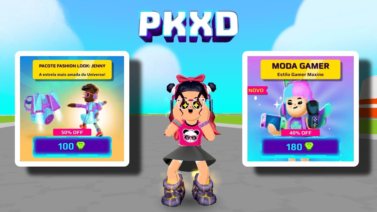 PKXD - comprando os pacotes de Outifits da Jenny e Maxine - YouTube