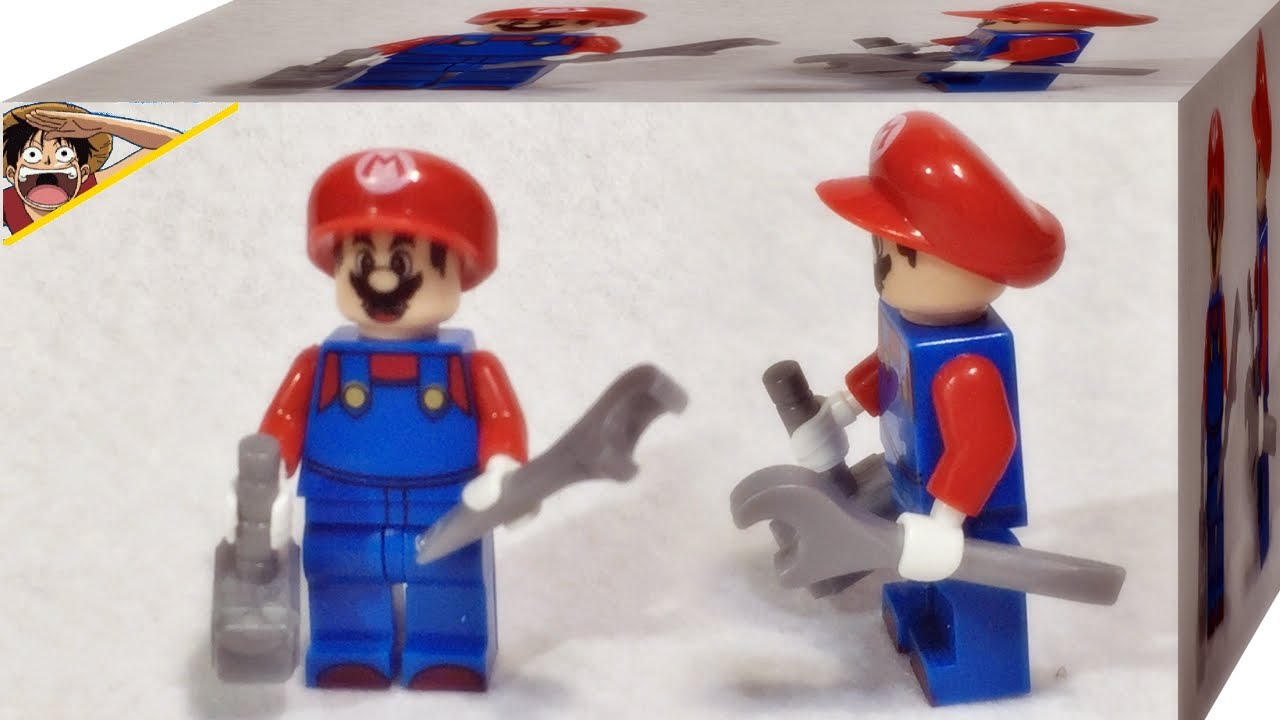 jlb 슈퍼마리오 주인공 마리오 레고 짝퉁 미니피규어 리뷰 Lego knockoff SuperMario Mario - YouTube