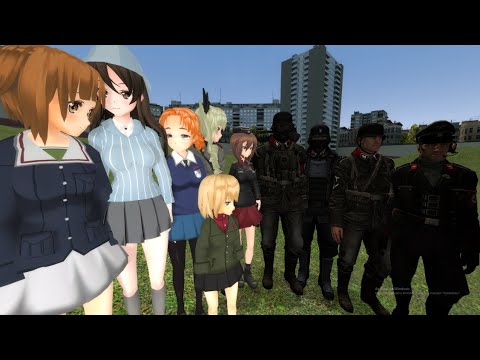 GuP TEAMs VS Wolfenstein soldiers (GMOD Npc battle) - YouTube