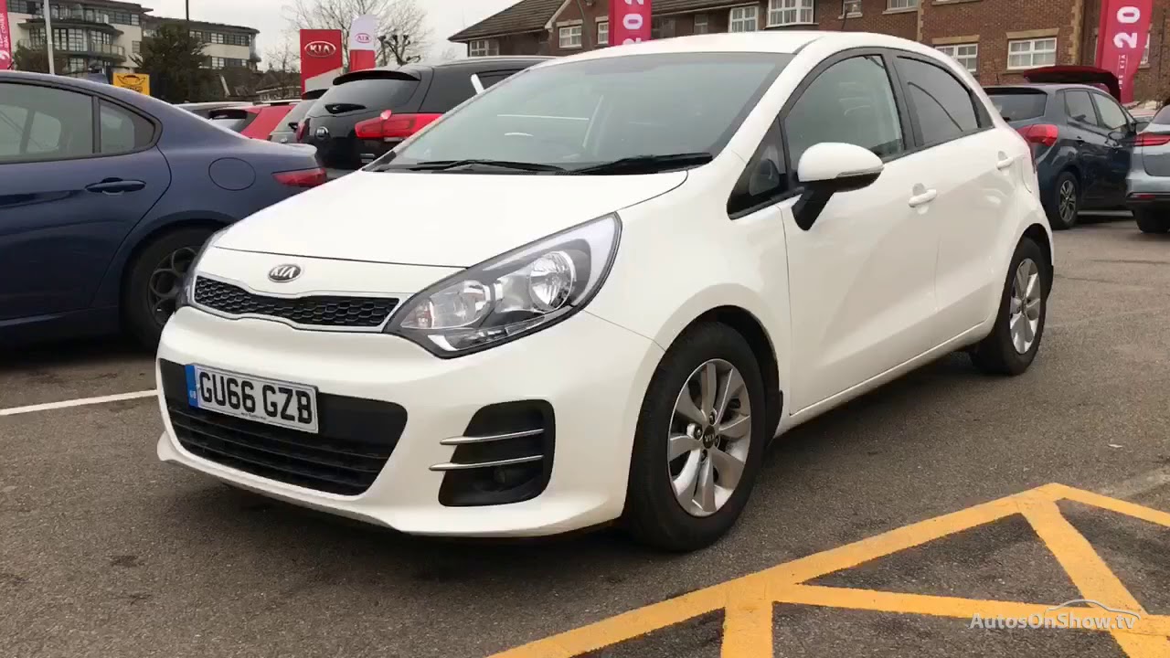 GU66GZB KIA RIO SE ISG WHITE 2016, MC Glyn Hopkin Romford Kia - YouTube