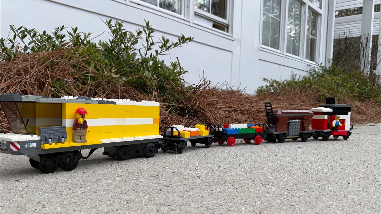 Time-Lapse Build: Constructing a LEGO Freight Train in a Flash 🚂 - YouTube