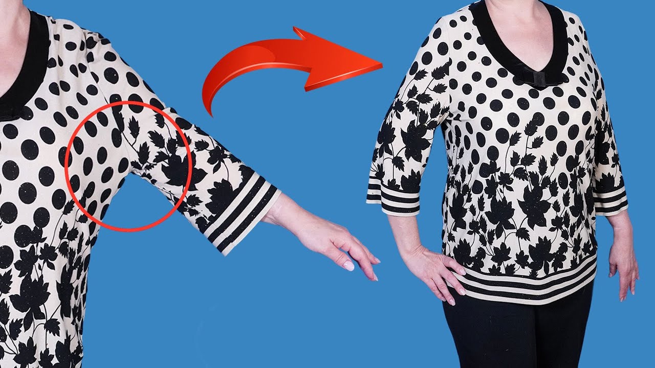 How to fix big armhole problems - amazing sewing tips! - YouTube