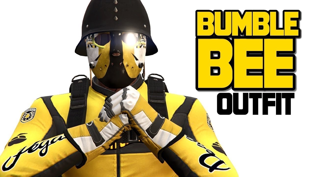 How to make Bumble Bee outfit on Gta 5 Online - YouTube