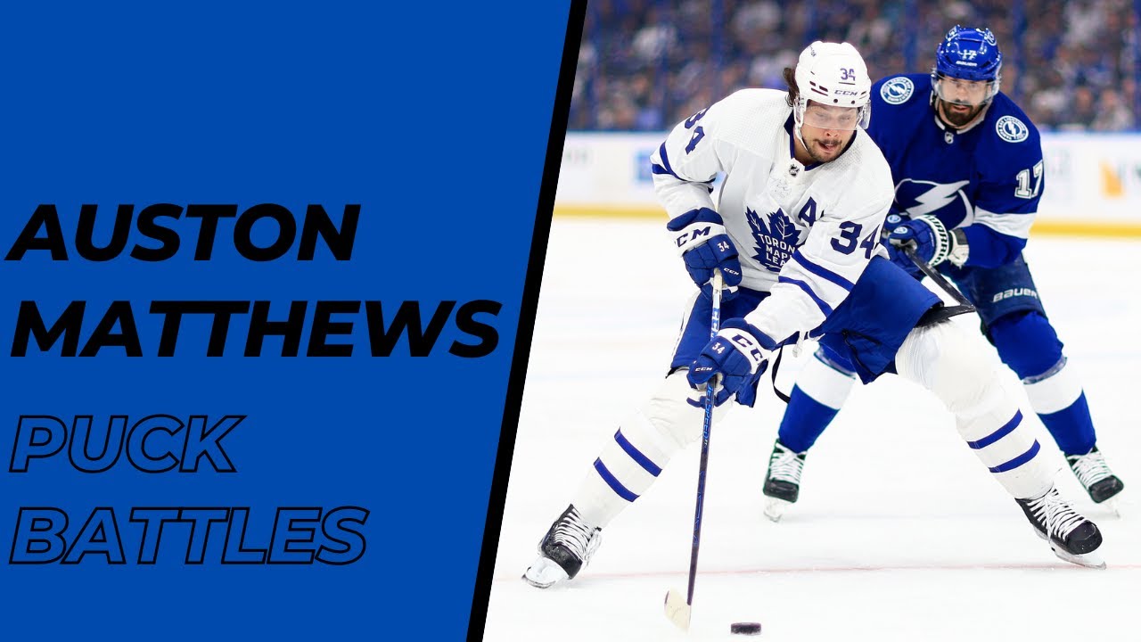 Playoff Film Study: Auston Matthews - Puck Battles (Round 1) - YouTube