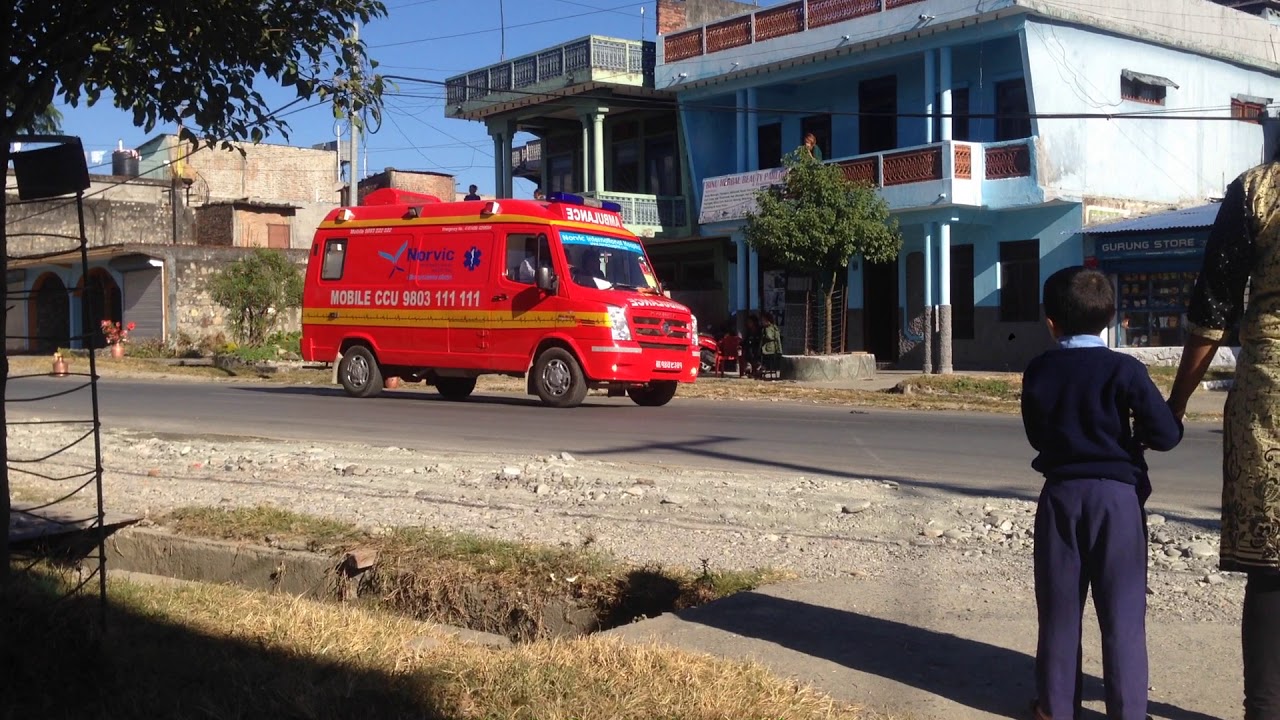 India's Honorable President's full motorcade in Pokhara - YouTube